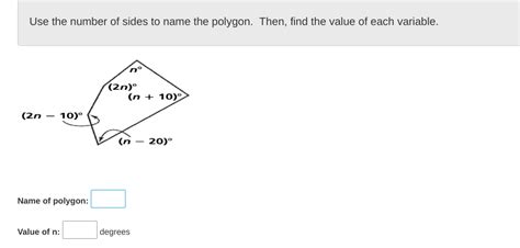 solved use the number of sides to name the polygon then