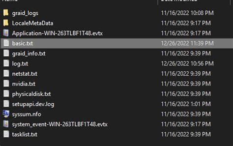 How To Get Basic Information Form Graid Log Collection Toolwindows