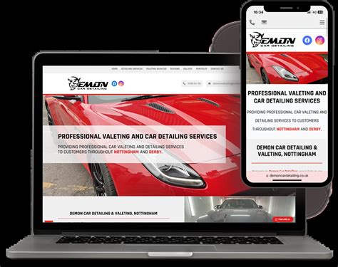 Demon Car Detailing Website Redesign Uk