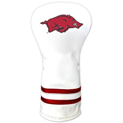 Arkansas Razorbacks White Vintage Driver Headcover Sports Unlimited