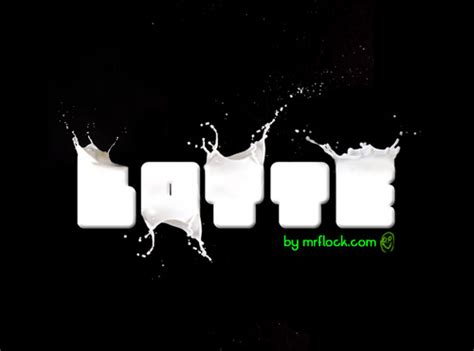 Effetti Di Testo Con Photoshop Testo Con Il Latte Tutorials