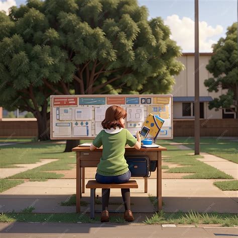 Digital Detour Tales From The Isolated Schoolyard Premium Ai