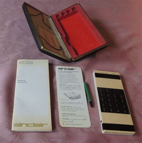 Calculator Museum Sinclar Executive Memory
