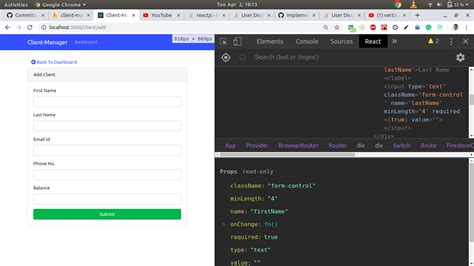 Reactjs How To Horizontally Align Tabs In Chrome Dev Menuinstead Of