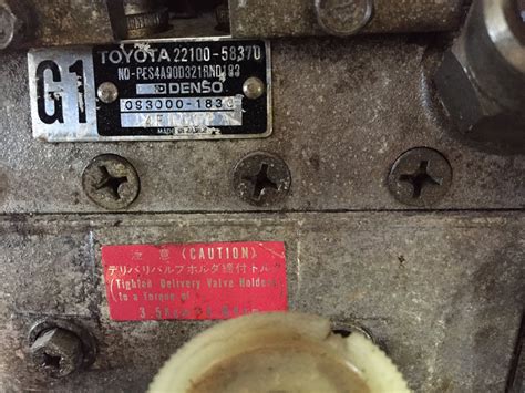 Wanted 13b T Injection Pump Forum Toyota Lexus And Off Road Community Discussions