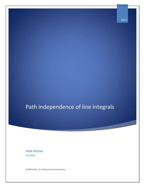 Solution Path Independence Of Line Integrals Definition Studypool