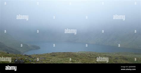 Cader Idris Mountain With Lake Near The Town Of Dolgellau In National