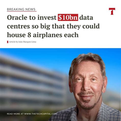 Pradeep R On Linkedin Oracle Announces 10bn Investment In Massive Data Centres Capable Of