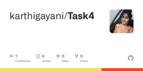 GitHub Karthigayani Task4
