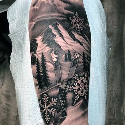 Top 100 Best Skiing Tattoos For Women Skier Design Ideas
