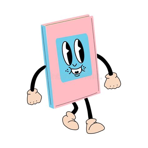 Book 30s Cartoon Mascot Character 40s 50s 60s Old Animation Style