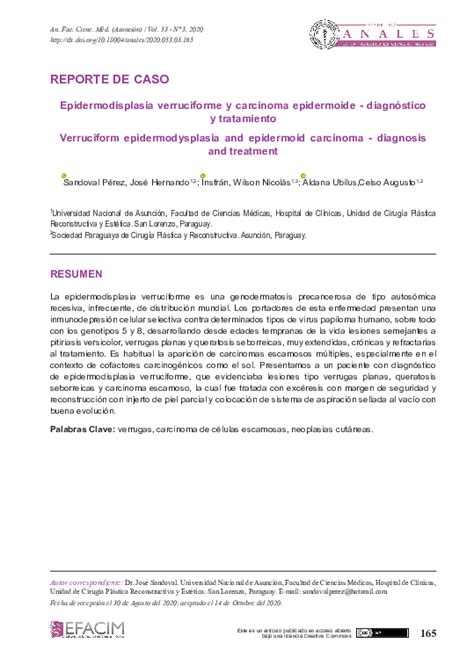 Pdf Verruciform Epidermodysplasia And Epidermoid Carcinoma