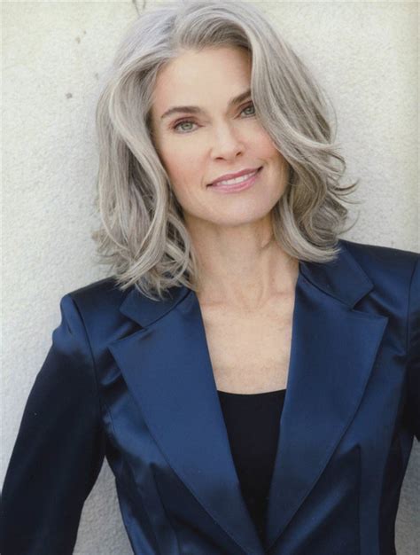 Grey Wigs Curly 14 Shoulder Length Grey Wigs