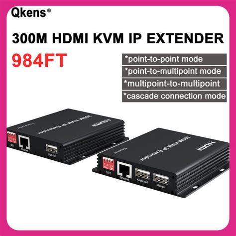P M Hdmi Kvm Extender Over Ip Rj Cat Cable Hdmi Splitter