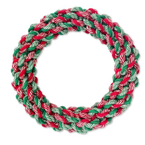 Christmas Wreath Rope Dog Toy Pets Palace Australia