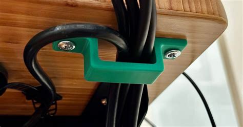 Under Desk Bracket Under Mounted Bracket Cable Management By Redbeardops Download Free Stl