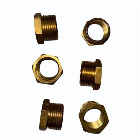Hexagonal Polished Brass Plug For Hardware Fitting Diameter 4 Mm At