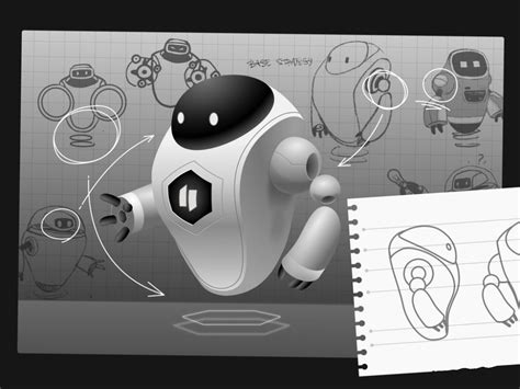 3d Robotic Sketches Sketches Robot Sketch Design