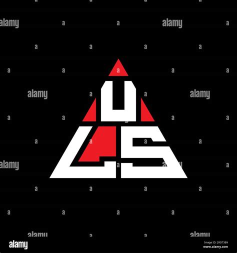 Uls Triangle Letter Logo Design With Triangle Shape Uls Triangle Logo
