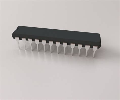Artstation 28 Pin Microchip Game Assets
