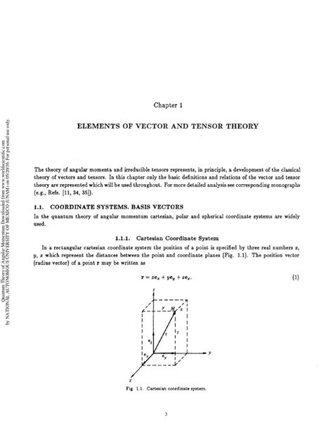 Elements Of Vector And Tensor Theory 11 Coordinate Systems Basis Vectors Pdf Tensor Elements Of Vector And Tensor Theory 11 Coordinate Systems Basis Vectors Pdf Tensor