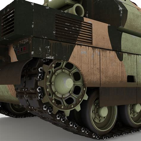 3d French Amx 56 Main Battle Tank Model