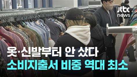 옷·신발부터 안 샀다…소비지출에서 의류 비중 역대 최소 Jtbc News Youtube