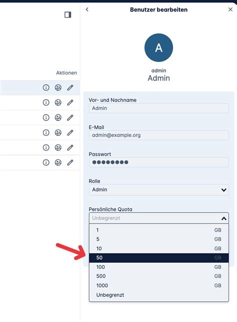 polishing selected item in dropdown is not visible edit quota