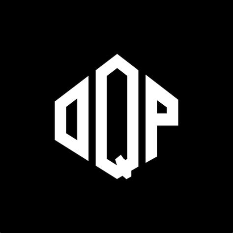 OQP Buchstaben Logo Design mit Polygon Form OQP Polygon und Würfelform