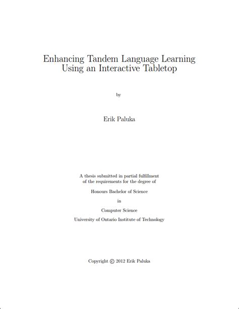 Writing Beautiful Documents With Latex Erik Paluka