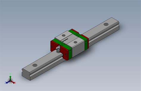 上银直线导轨线性滑轨QEH CAQEH SA QEH30SAE1R300EZ0CIRC SOLIDWORKS 2018 模型图纸下载 懒石网