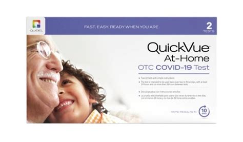 Quickvue At Home Otc Covid 19 Test Kits By Quidel