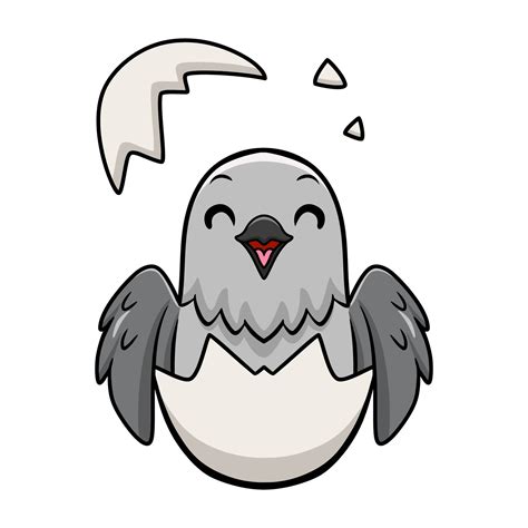 Cute Northern Mockingbird Cartoon Inside From Egg 26616847 Vector Art At Vecteezy