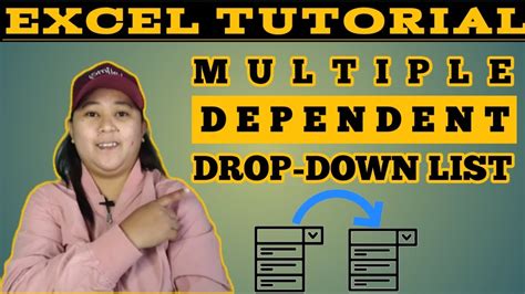 Learn How To Create Multiple Dependent Drop Down List In Excel Youtube