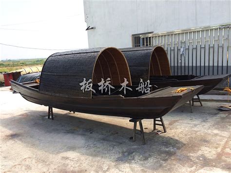 昌黎县黄金海岸渔岛景区8人摇橹乌篷船 乌篷船 兴化市板桥木船制造有限公司