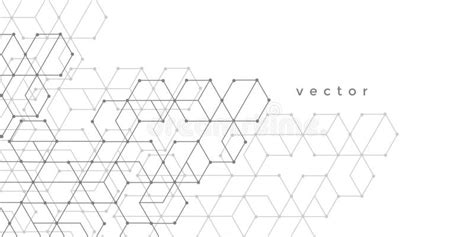 Abstract White Background From Geometric Lines Geometry Drawing Vector Illustration Stock