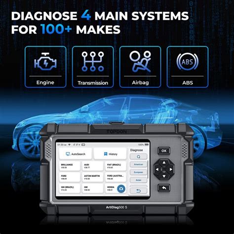 Obd2 Scanner Topdon Ad500s Car Scan Tool Diagnostic Scanner Auto With Oil Reset Dpf