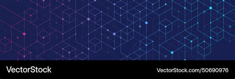 Technology Abstract Lines And Dots Connect Vector Image