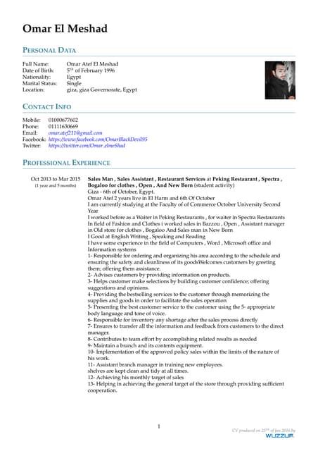 Omar Atef Pdf Business Business And Finance