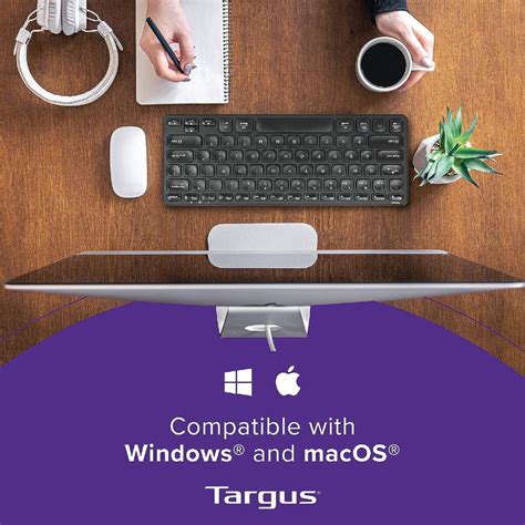 Targus Antimicrobial Compact Multi Device Bluetooth Keyboard Kaira