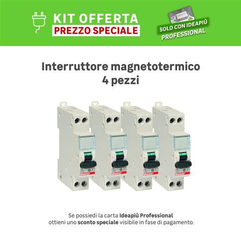 Kit Interruttore Magnetotermico BTICINO FC881C10 1P N 10A 4 5kA C 1