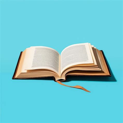 Premium Photo Overhead View Of Open Book With Empty Blank White Pages