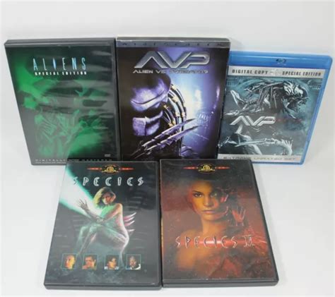Species And Aliens Horror Sci Fi Movie Dvd Lot Species 1 And 2