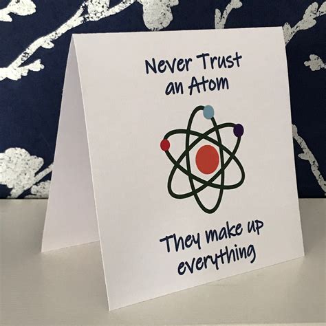 Science Birthday Card Chemistry Card Play On Words Greeting Etsy