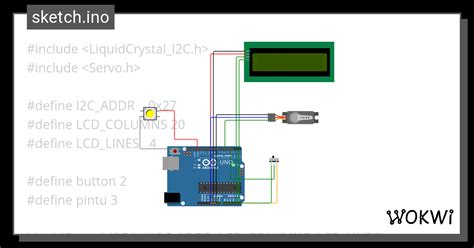 Pintu Otomatis Wokwi Esp32 Stm32 Arduino Simulator