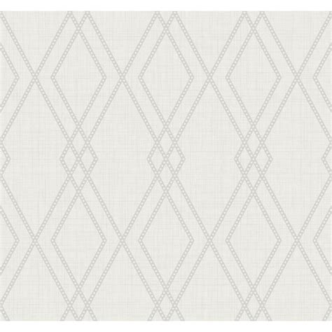 Seabrook Designs 6075 Sq Ft Metallic Ivory And Pearl Dorsey Diamond