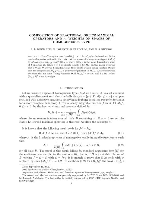 Pdf Composition Of Fractional Orlicz Maximal Operators And A1 Weights