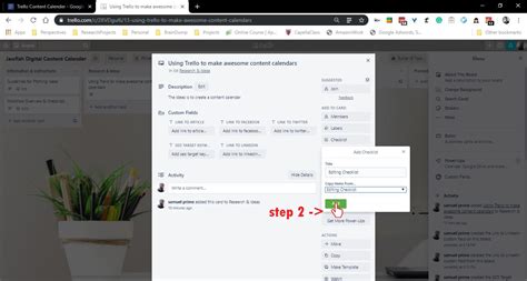 TRELLO CONTENT CALENDAR Jawfish Digital