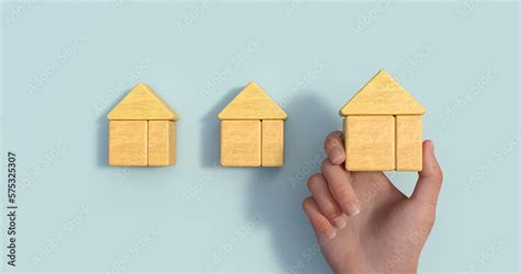 Business Process Management And Automation Concept With Person Moving Wooden Pieces On Flowchart