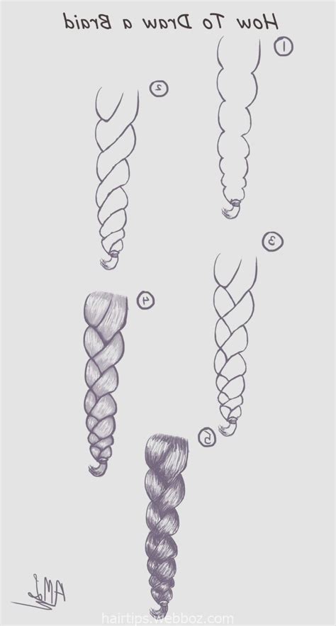 How To Draw A Braid Here Is A Quick And Easy Tutorial On How To Draw A Braid Check